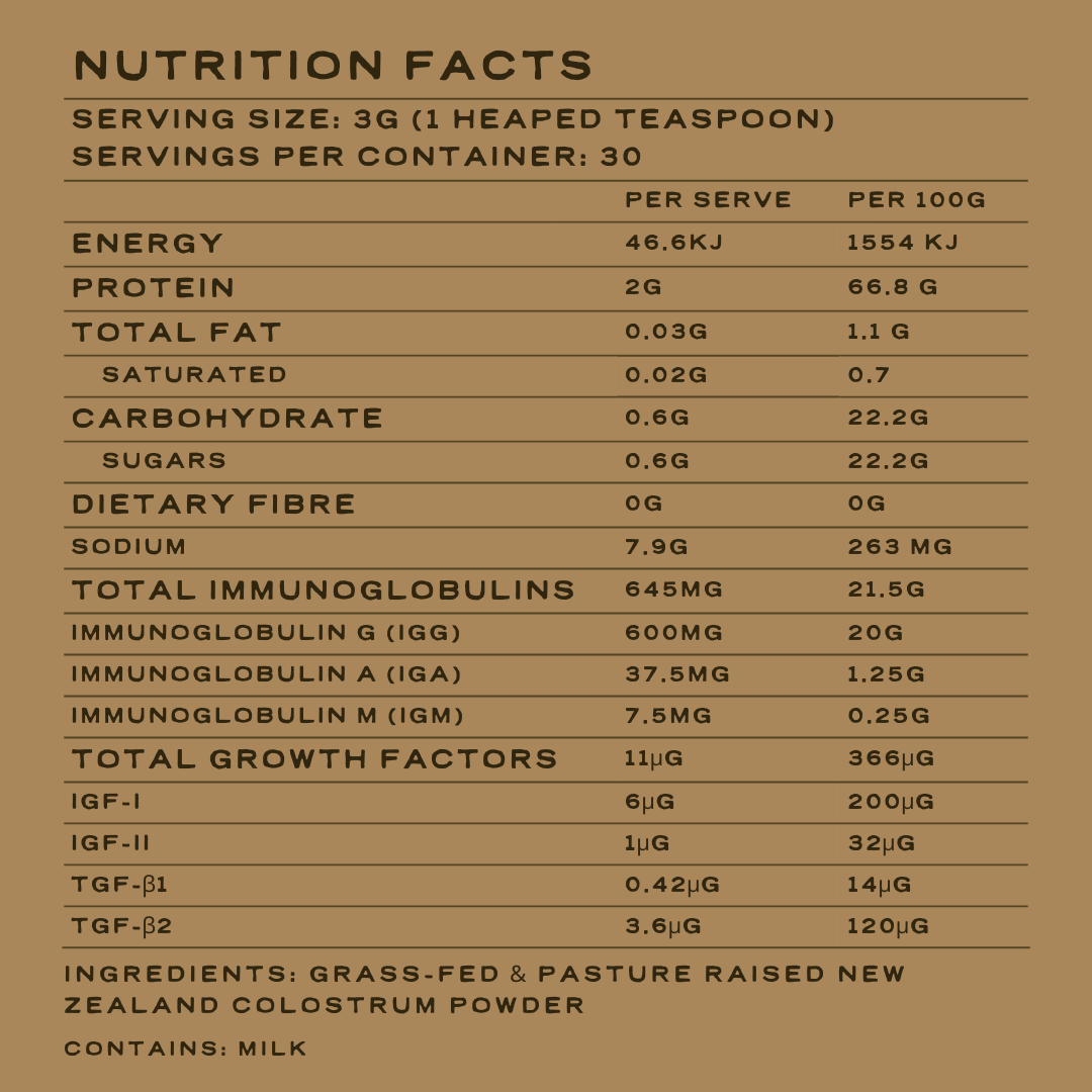 Pure, Grass-Fed & Pasture Raised NZ Southern Alps Colostrum+ – Nahla Earth