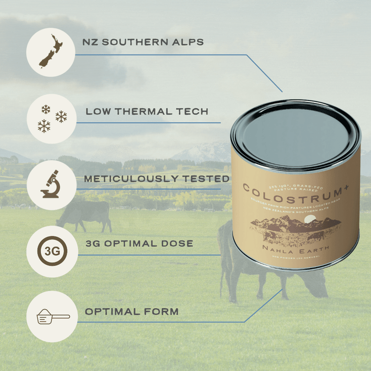 Bovine Colostrum: Grass-Fed From The NZ Southern Alps – Nahla Earth